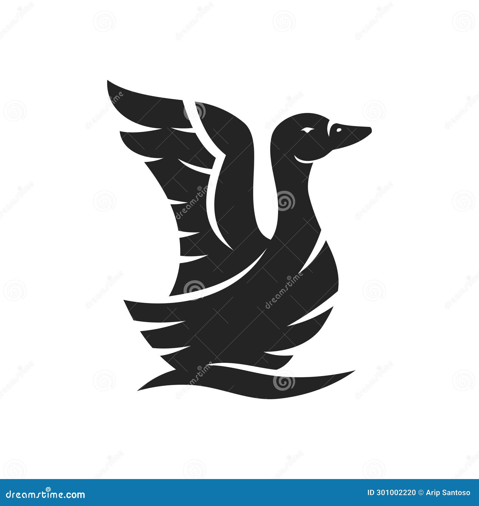 Goose Logo Template Isolated. Brand Identity. Icon Abstract Vector ...