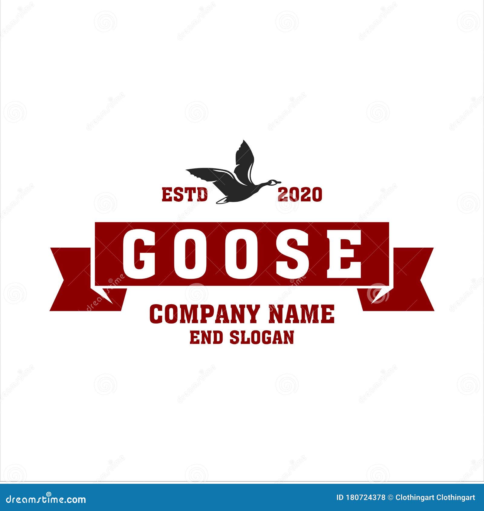 Goose Vector Logo Modern Abstract Abstract Stock Vector - Illustration ...