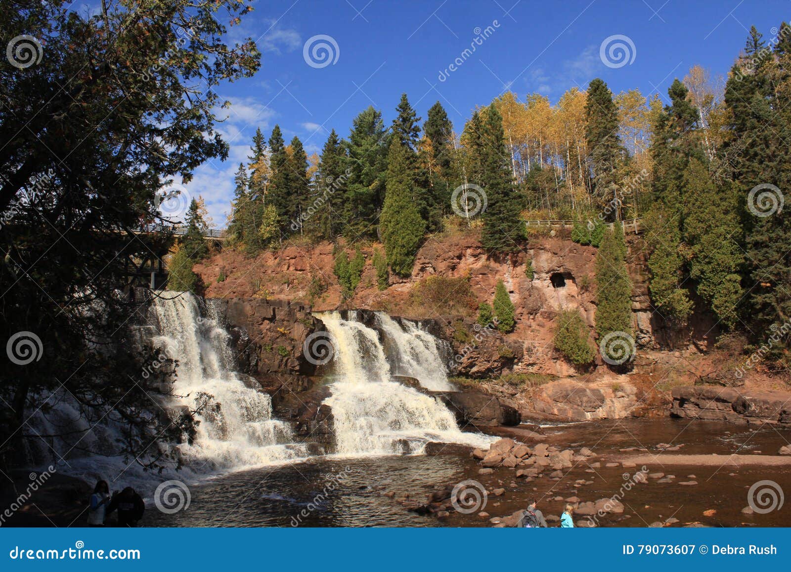 Gooseberry Falls stock image. Image of river, fall, minnesota - 79073607