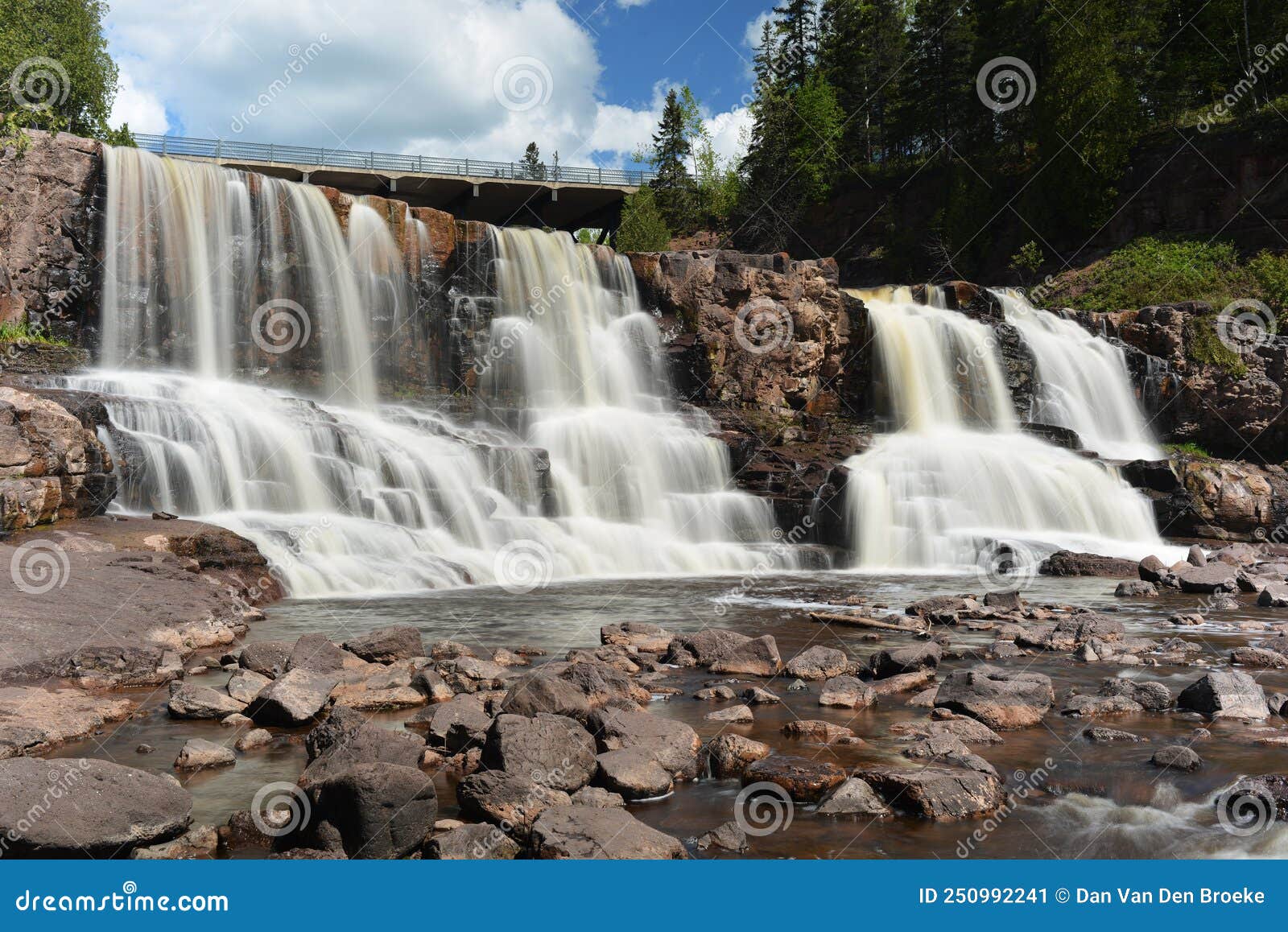 Gooseberry Falls Waterfall Gooseberry Falls State Park, Minnesota Stock ...