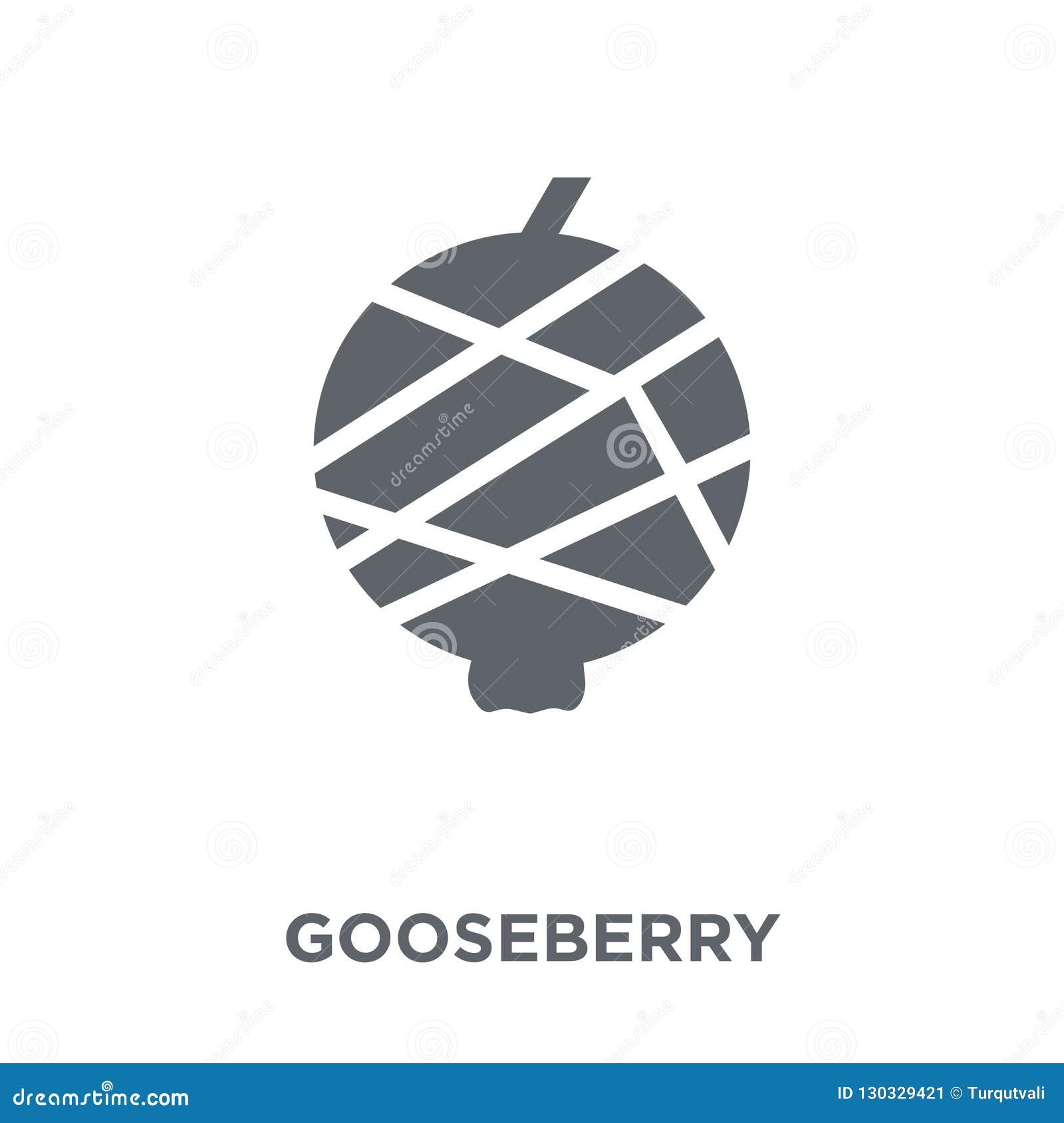 Gooseberry Icon Black Line Art Vector Logo | CartoonDealer.com #327909306