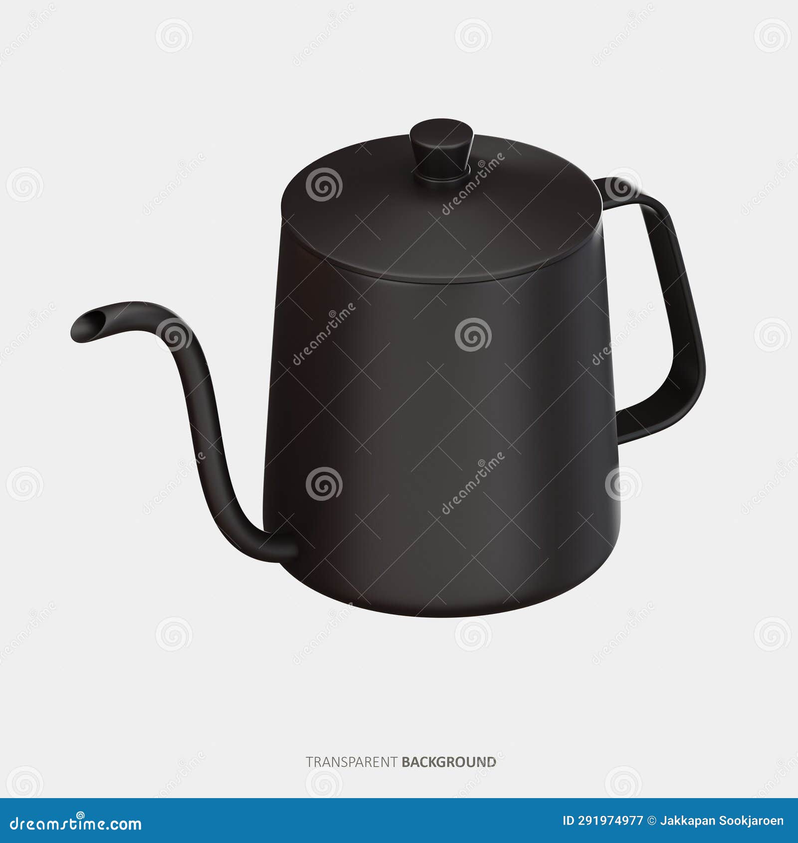 Gooseneck Kettle 3D Icon Transparent Background Stock Image ...