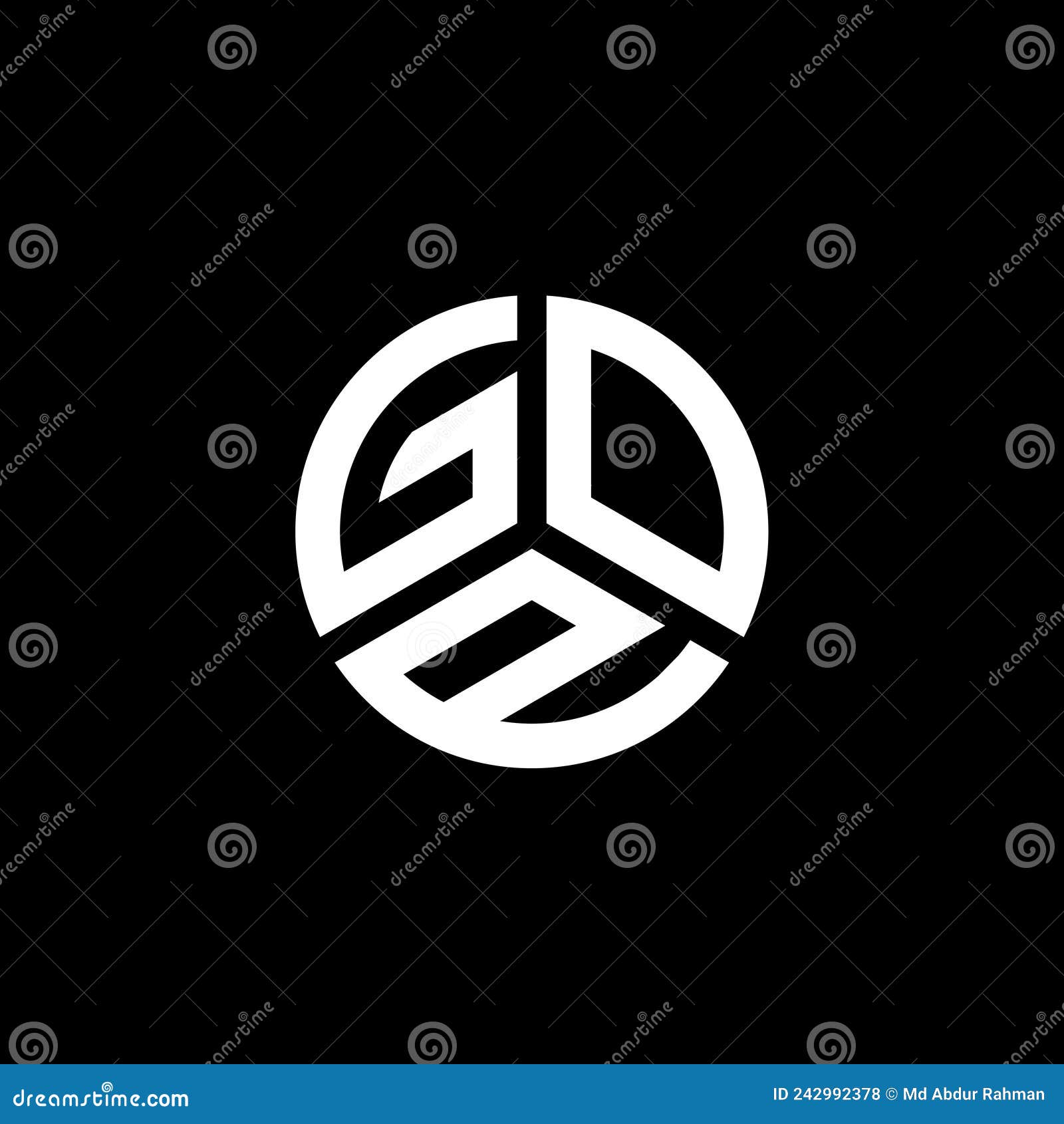 GOP Letter Logo Design On White Background. GOP Creative Initials ...