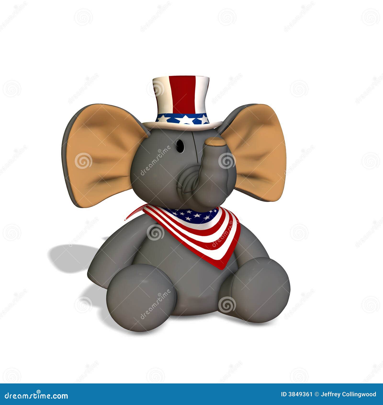 GOP Stuffed Elephant Editorial Photo | CartoonDealer.com #3849361