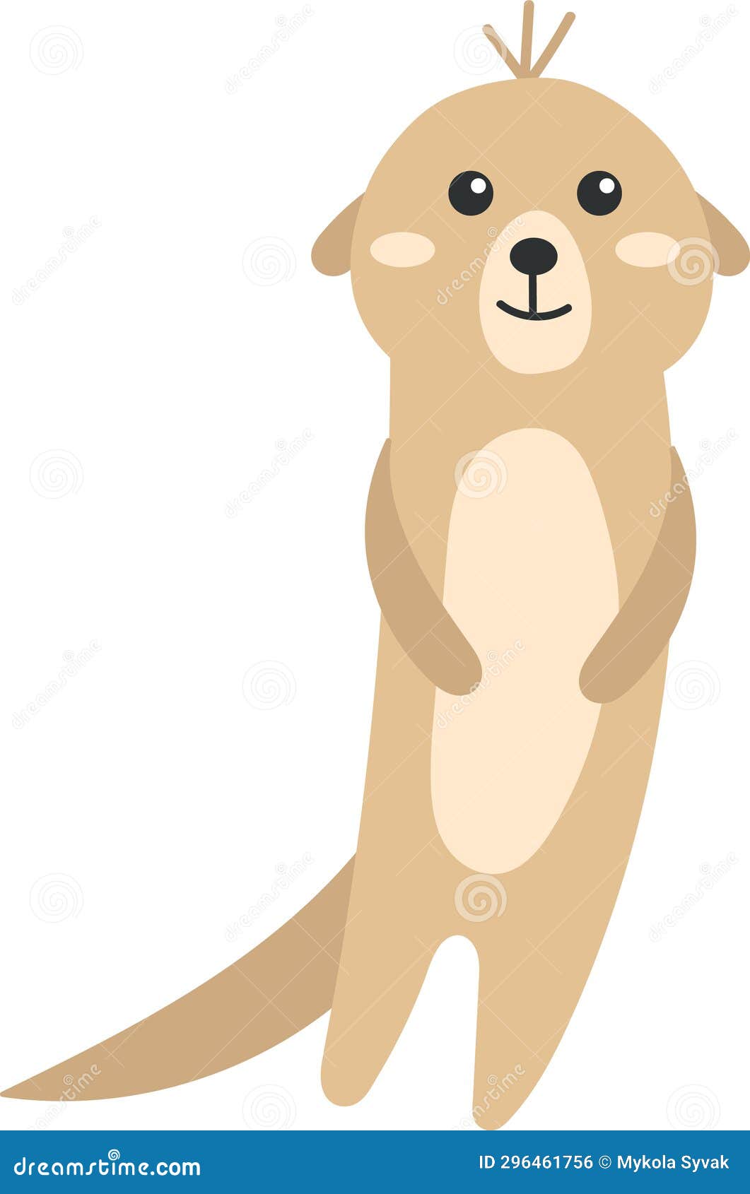 Gopher Animal Cartoon stock vector. Illustration of beaver - 296461756