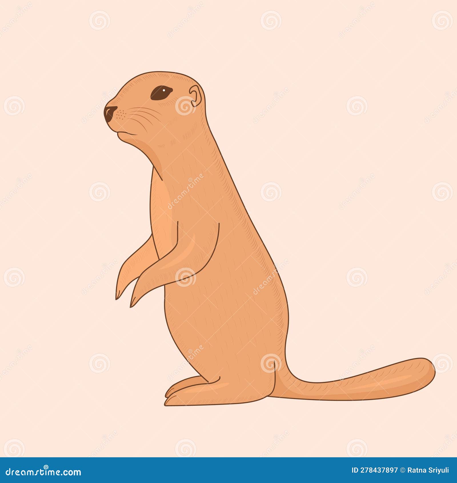 Gopher Animal Design Vector Flat Isolated Illustration Stock Vector ...