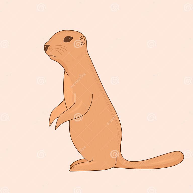 Gopher Animal Design Vector Flat Isolated Illustration Stock Vector ...