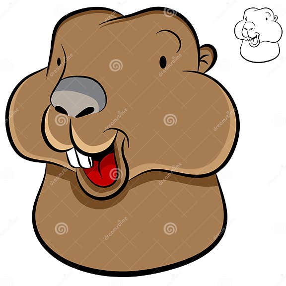 Gopher Face stock vector. Illustration of smiling, drawing - 22696541