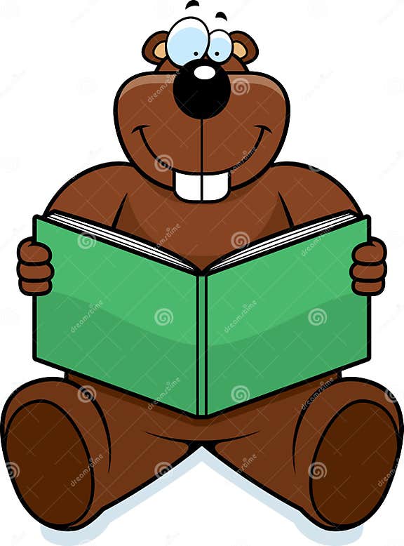 Gopher Reading stock vector. Illustration of sitting - 14087408