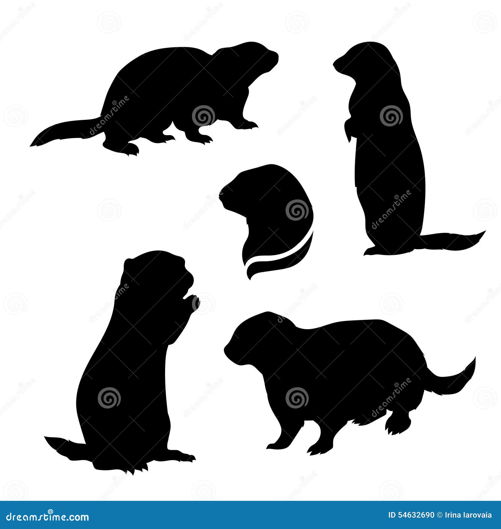 Gopher set vector stock vector. Illustration of stylized - 54632690