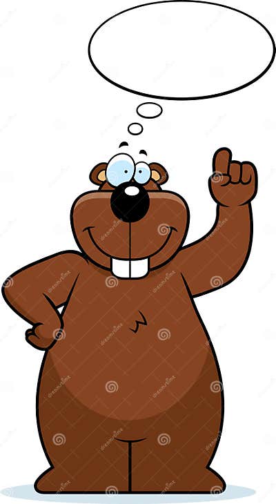 Gopher Thinking stock vector. Illustration of thought - 12003030