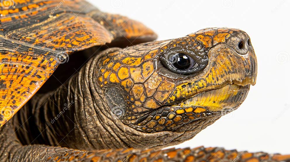 Gopher Tortoise Moves Forward Displaying Its Distinctive Rough Shell ...