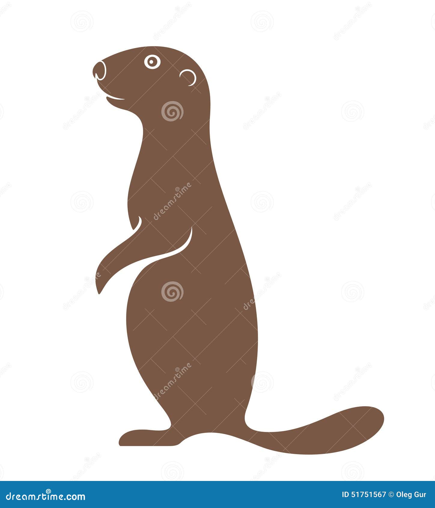 Gopher stock vector. Illustration of woodchuck, marmot - 51751567