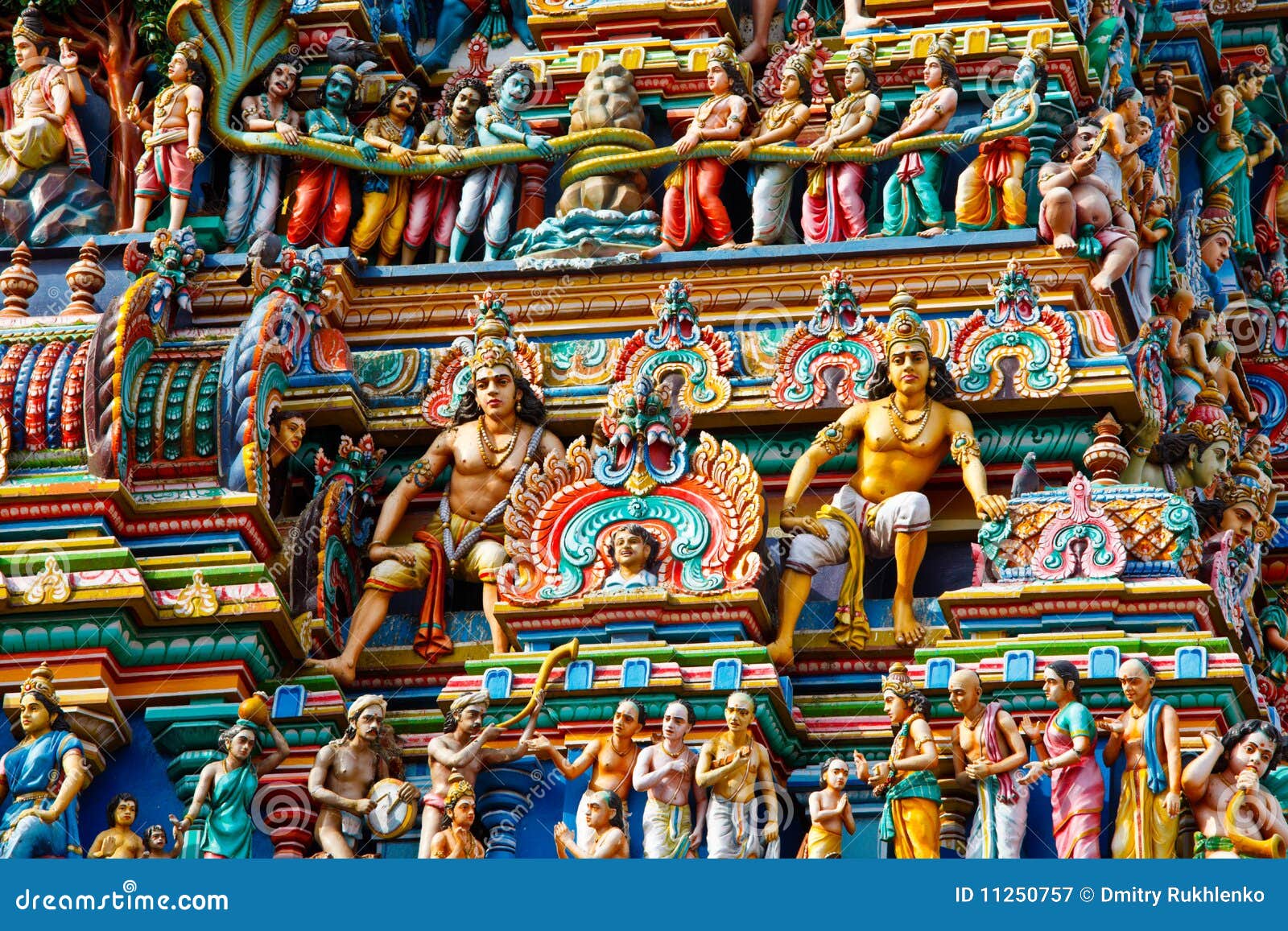 Gopuram (tour) De Temple Indou Image stock - Image du détend, déité ...