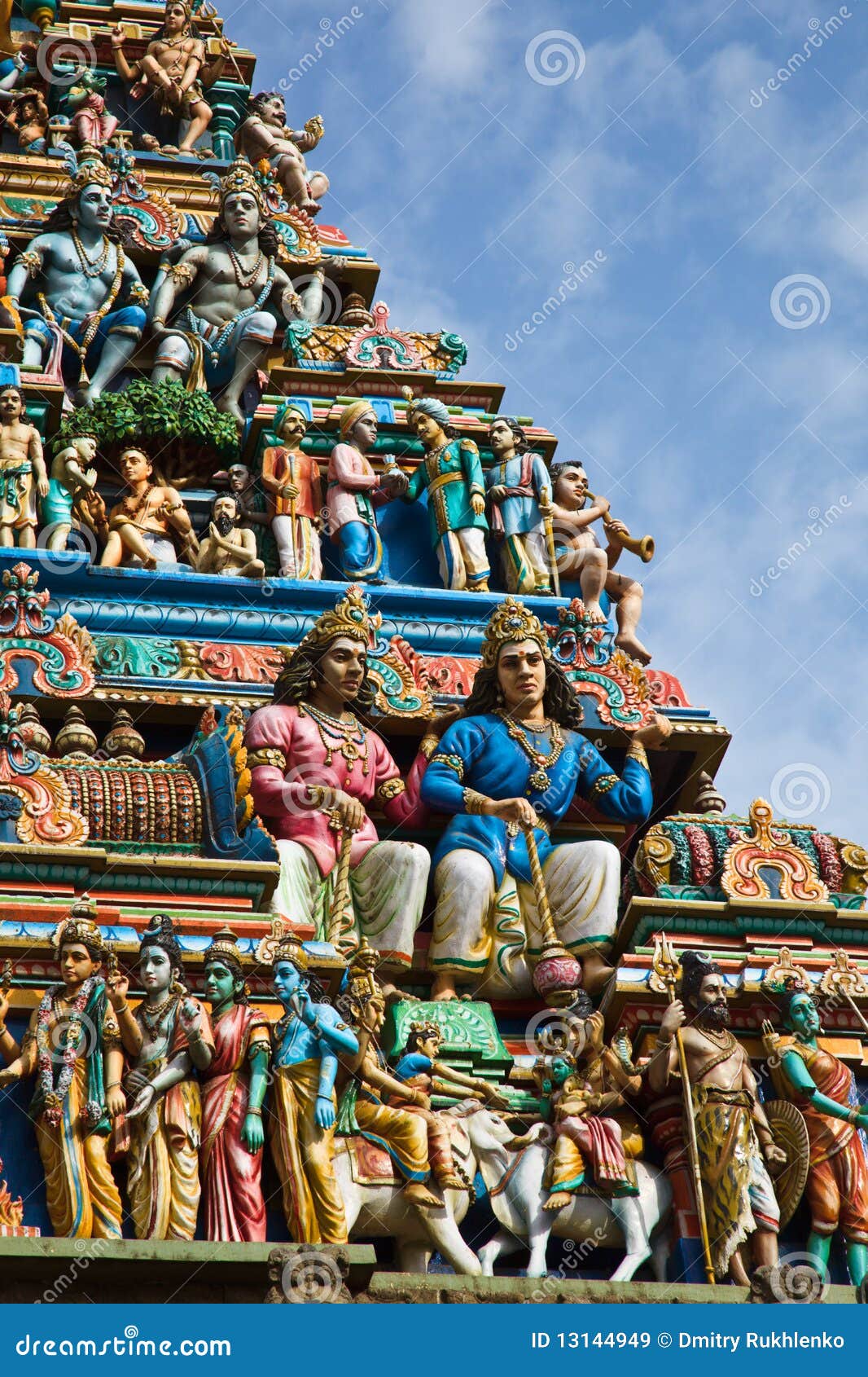 Gopuram (tower) Of Hindu Temple Stock Photography | CartoonDealer.com ...