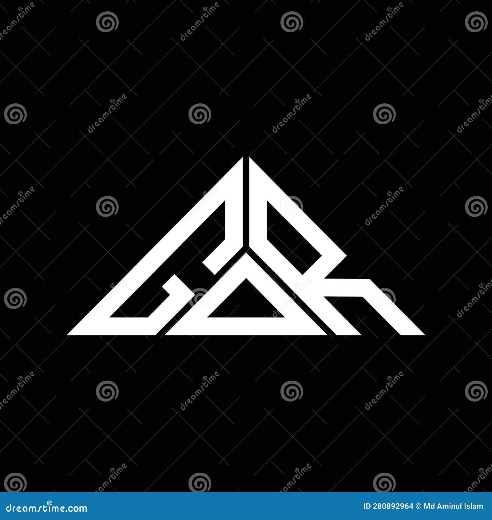 GOR Letter Logo Creative Design with Vector Graphic, GOR Simple and ...