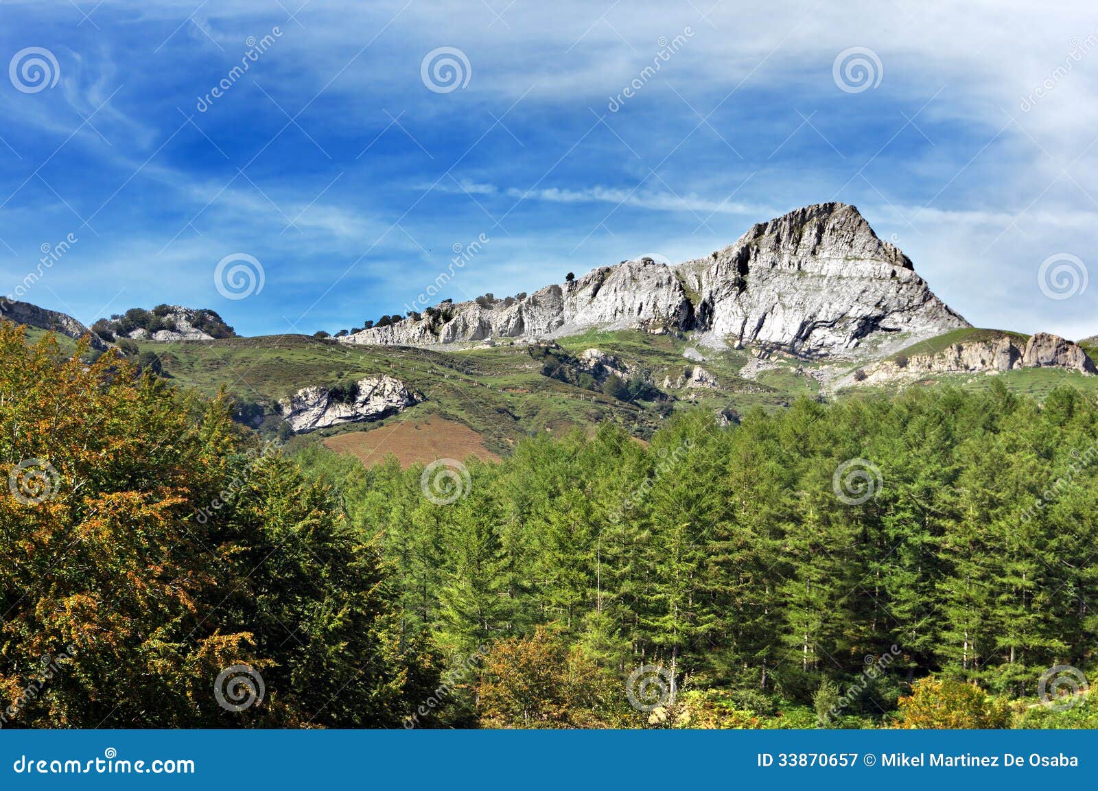 Gorbea Natural Park in Basque Country Stock Image - Image of idyllic ...