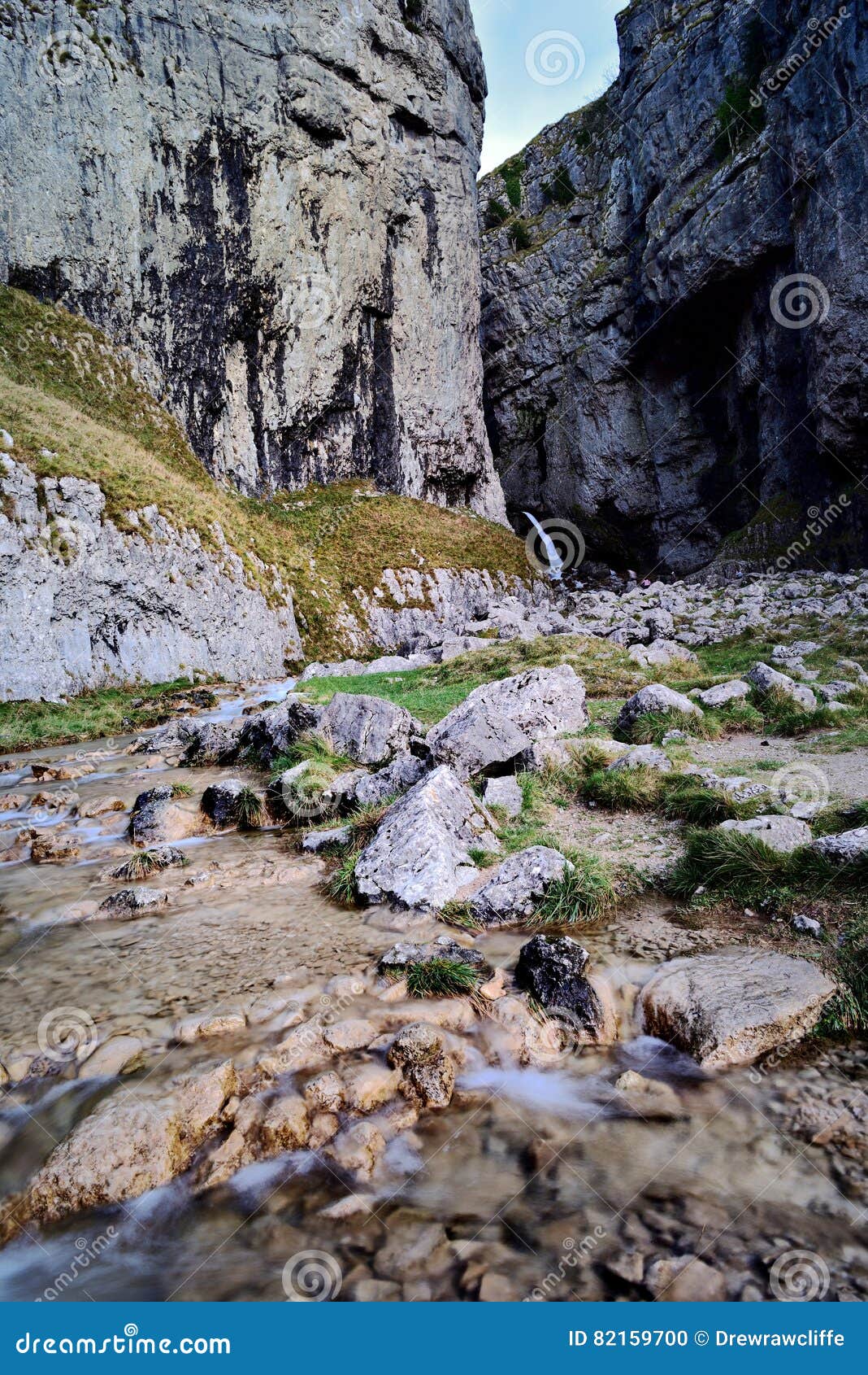 Gordale Scar Waterfalls stock photo. Image of dales, park - 82159700
