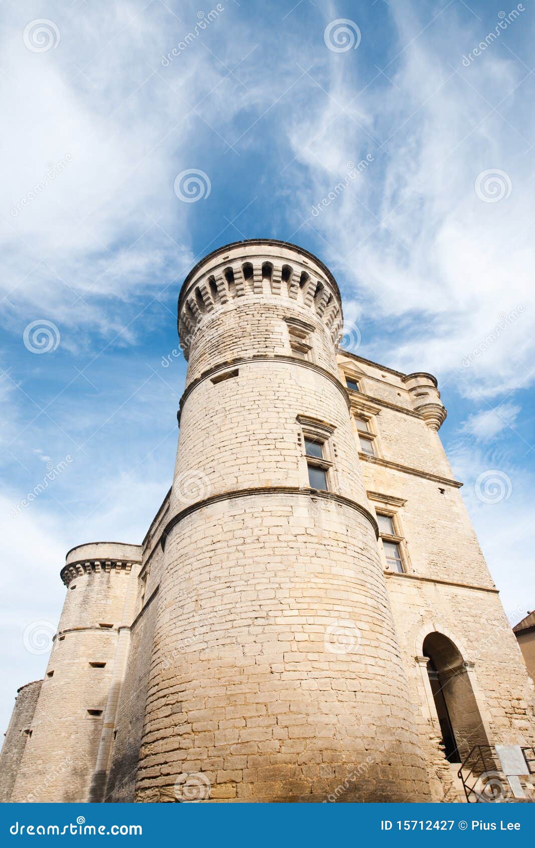 Gordes Castle Turret stock image. Image of attraction - 15712427