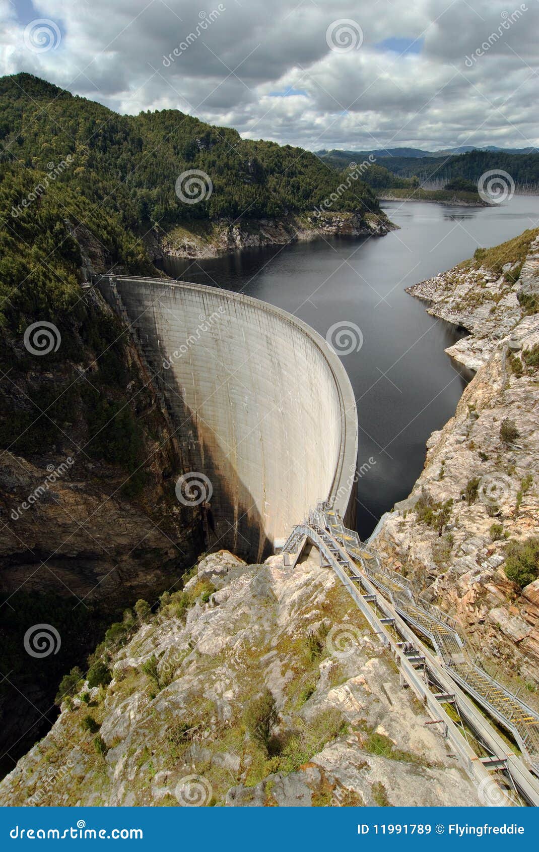 Gordon dam. stock image. Image of australia, warming - 11991789