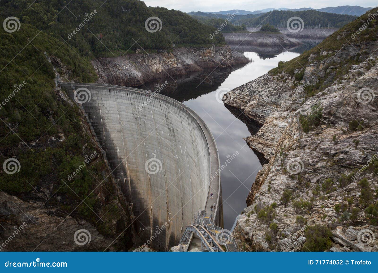 Gordon Dam stock photo. Image of technology, australia - 71774052