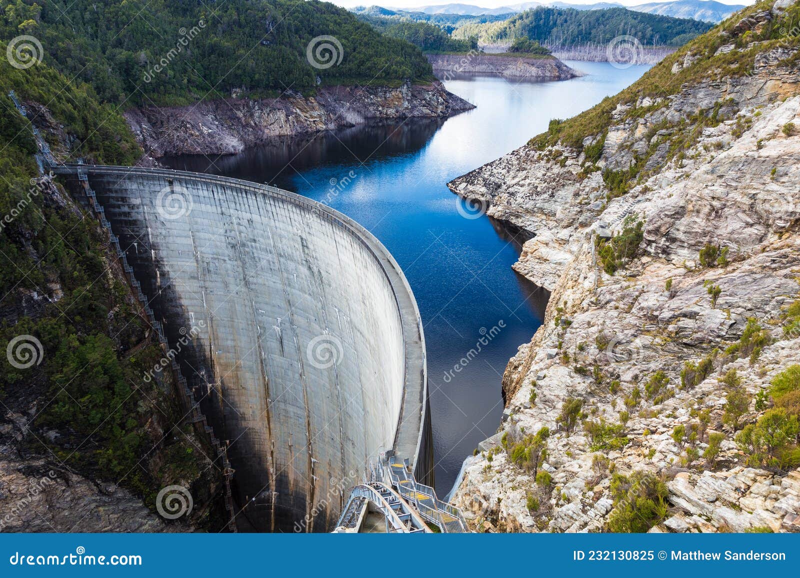 Gordon Hydro Electric Dam in Tasmania Stock Image - Image of zero ...