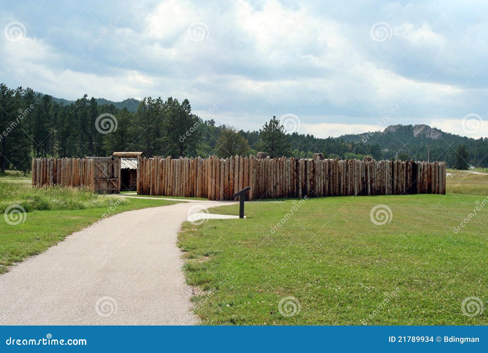 Gordon Stockade stock photo. Image of construction, stockade - 21789934