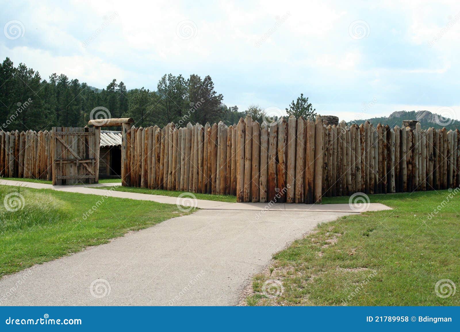 Gordon Stockade stock photo. Image of history, protection - 21789958