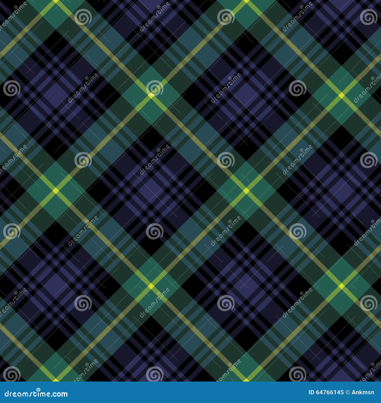 Gordon Tartan Fabric Textile Check Pattern Seamless Stock Vector ...