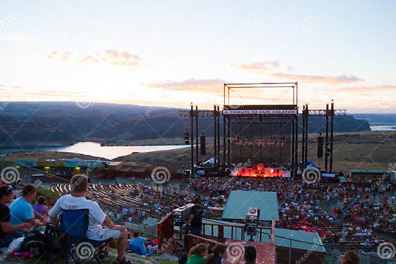 The Gorge Ampitheater at Creation NW 2006 Editorial Stock Image - Image ...