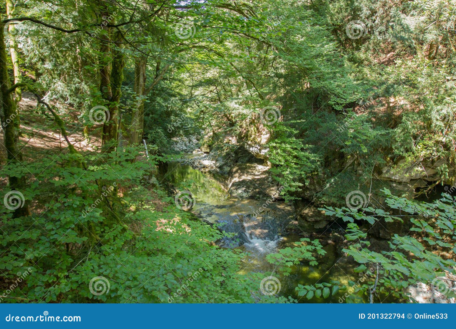 Gorge De L`Areuse between Noiraigue and Boudry in Switzerland Stock ...
