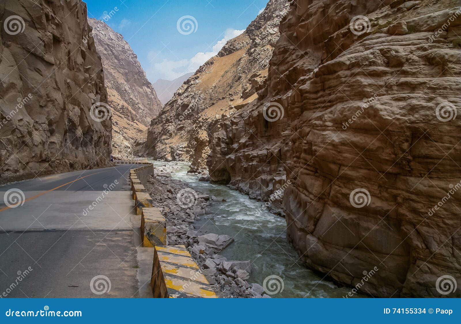 Gorge road stock photo. Image of highlands, gorge, panorama - 74155334