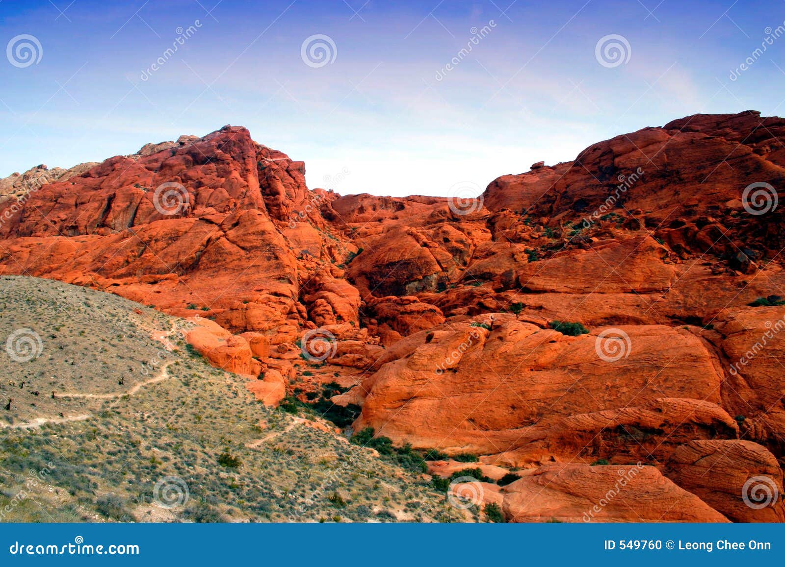Gorge Rouge De Roche, Nevada Photo stock - Image du montagne, côte: 549760