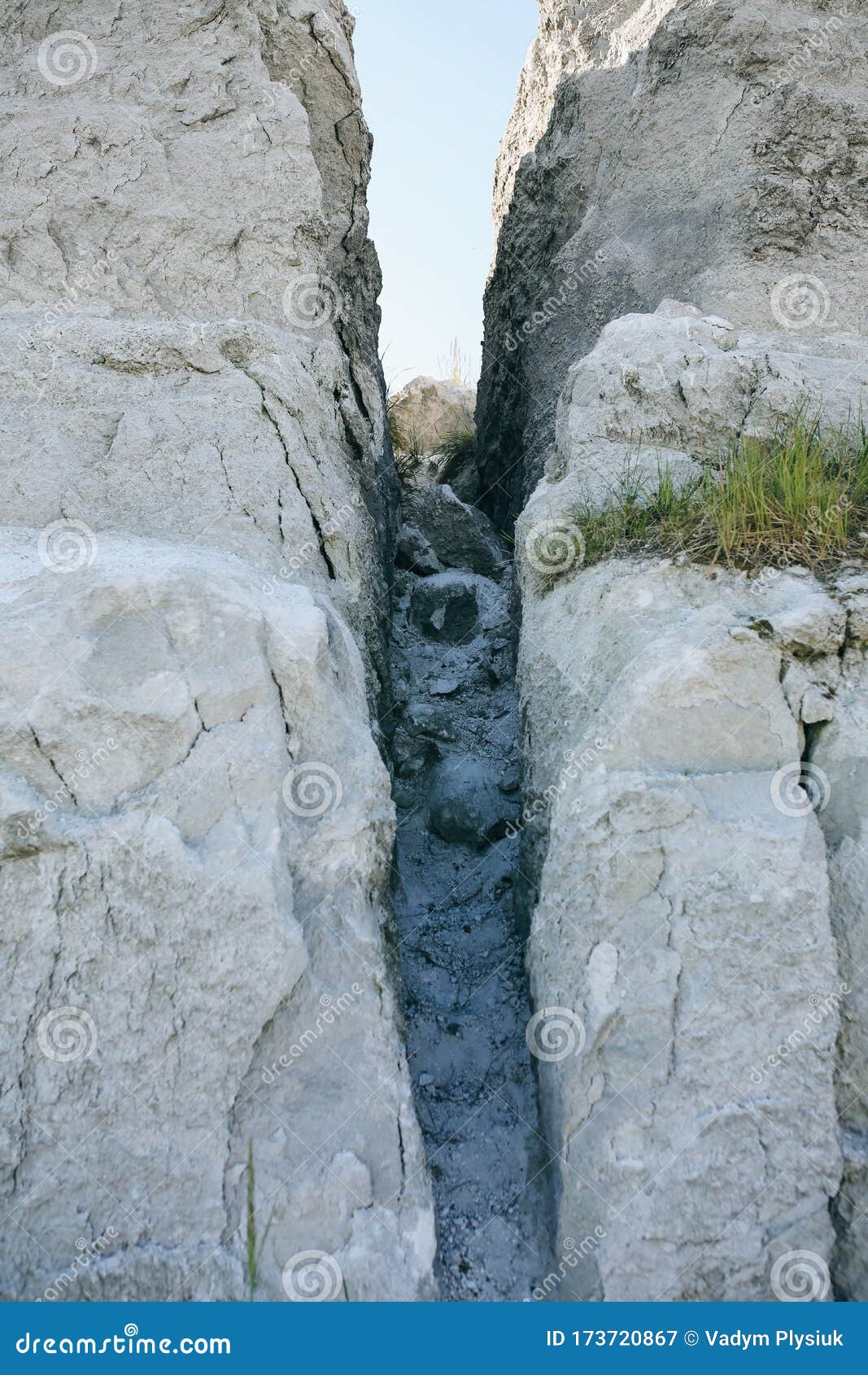 Gorge in the White Mountains. Hills with Dry Grass Growing on it Stock ...