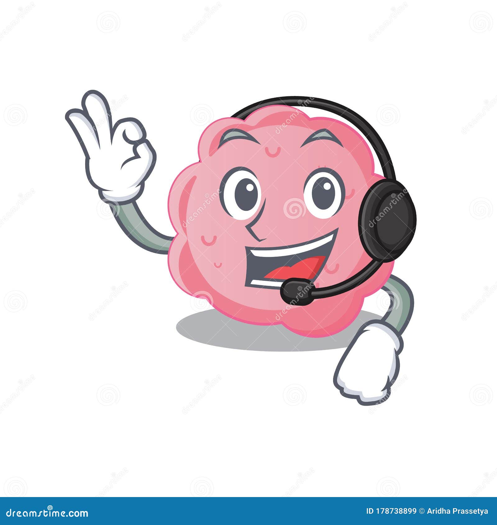 A Gorgeous Anaplasma Phagocytophilum Mascot Character Concept Wearing