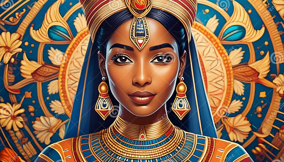 Gorgeous Ancient Egypt Woman Illustration Ai Generated Stock Illustration Illustration Of 7677