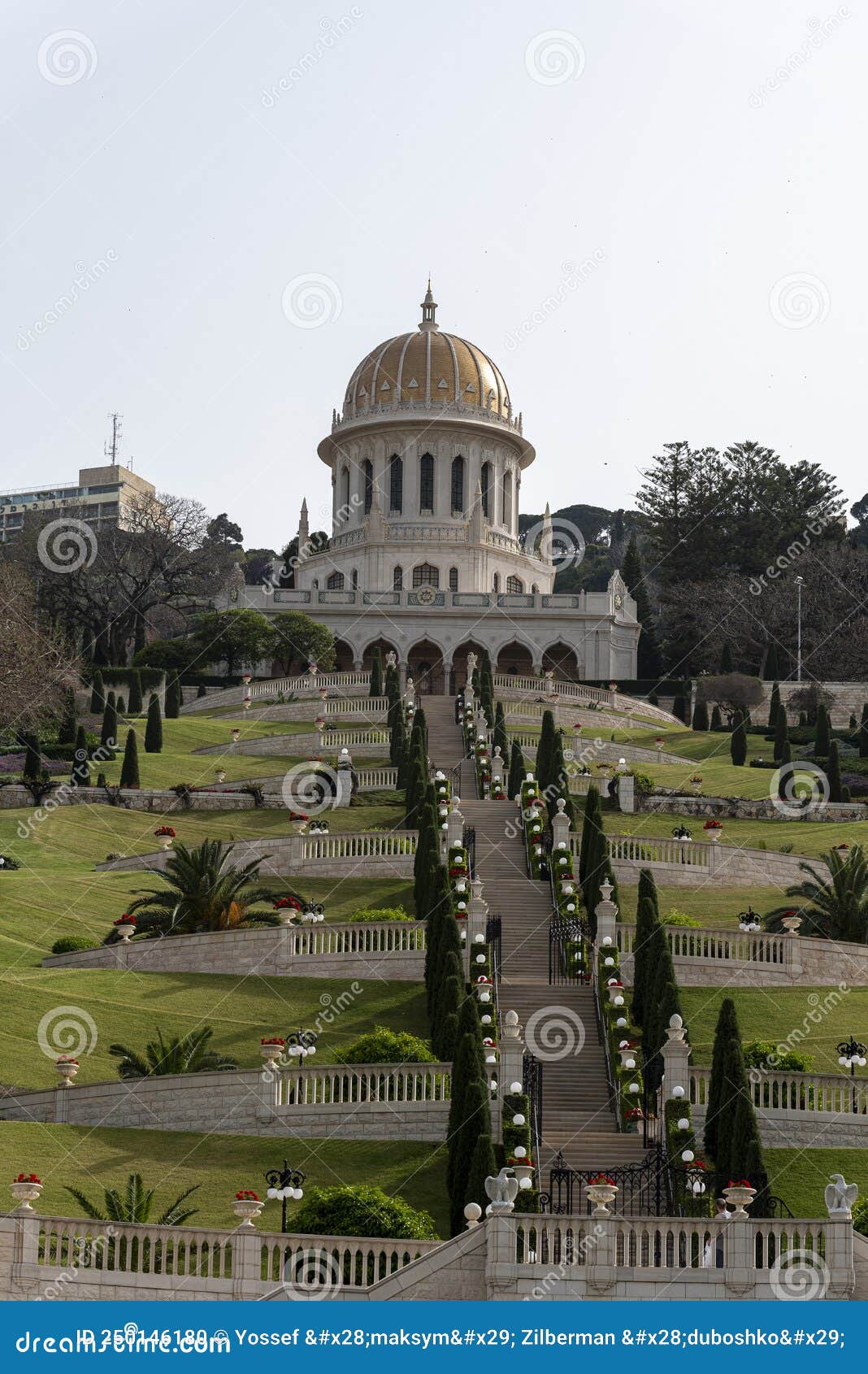 The Gorgeous Bahai Gardens in Haifa Editorial Image - Image of monument ...