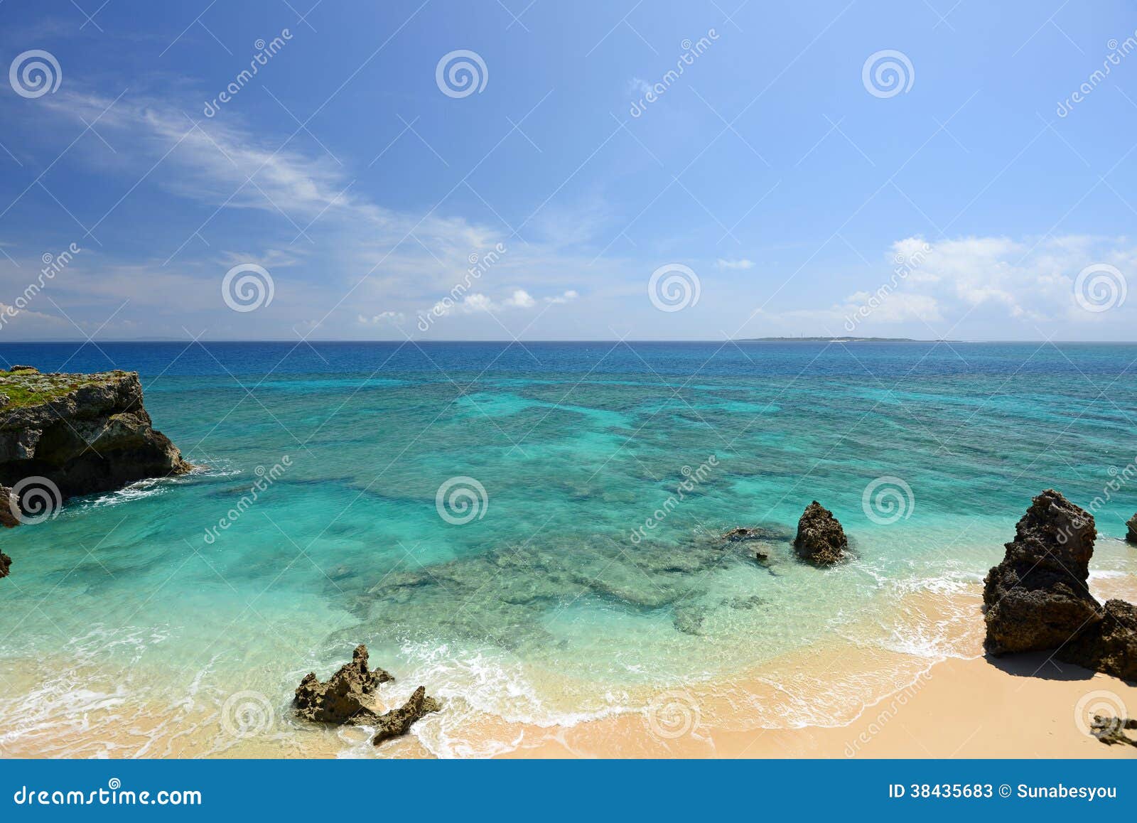 Gorgeous Beach in Summertime Stock Image - Image of outside, relaxation ...
