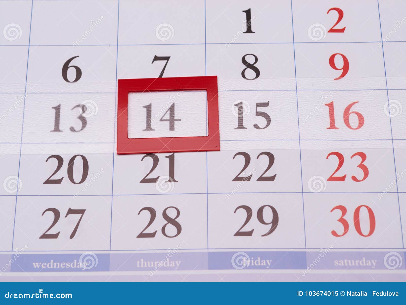 Calendar with rectangle stock image. Image of paper - 103674015
