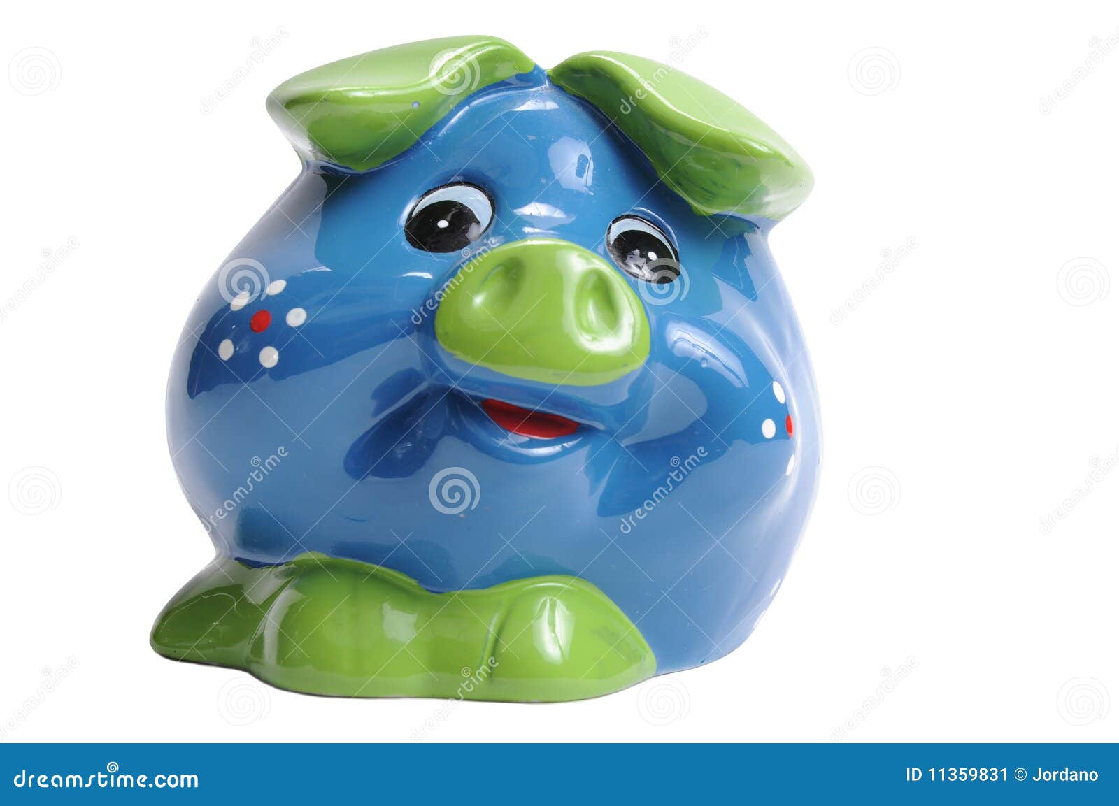 Gorgeous blue piggy bank stock image. Image of isolated - 11359831