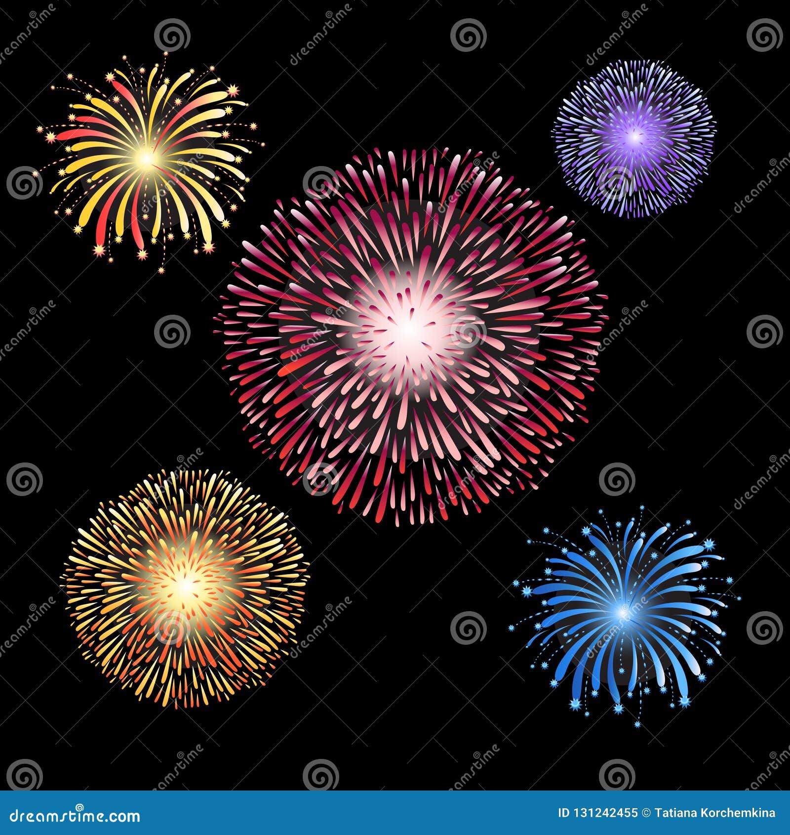 Firework Examples Stock Illustrations – 1 Firework Examples Stock ...