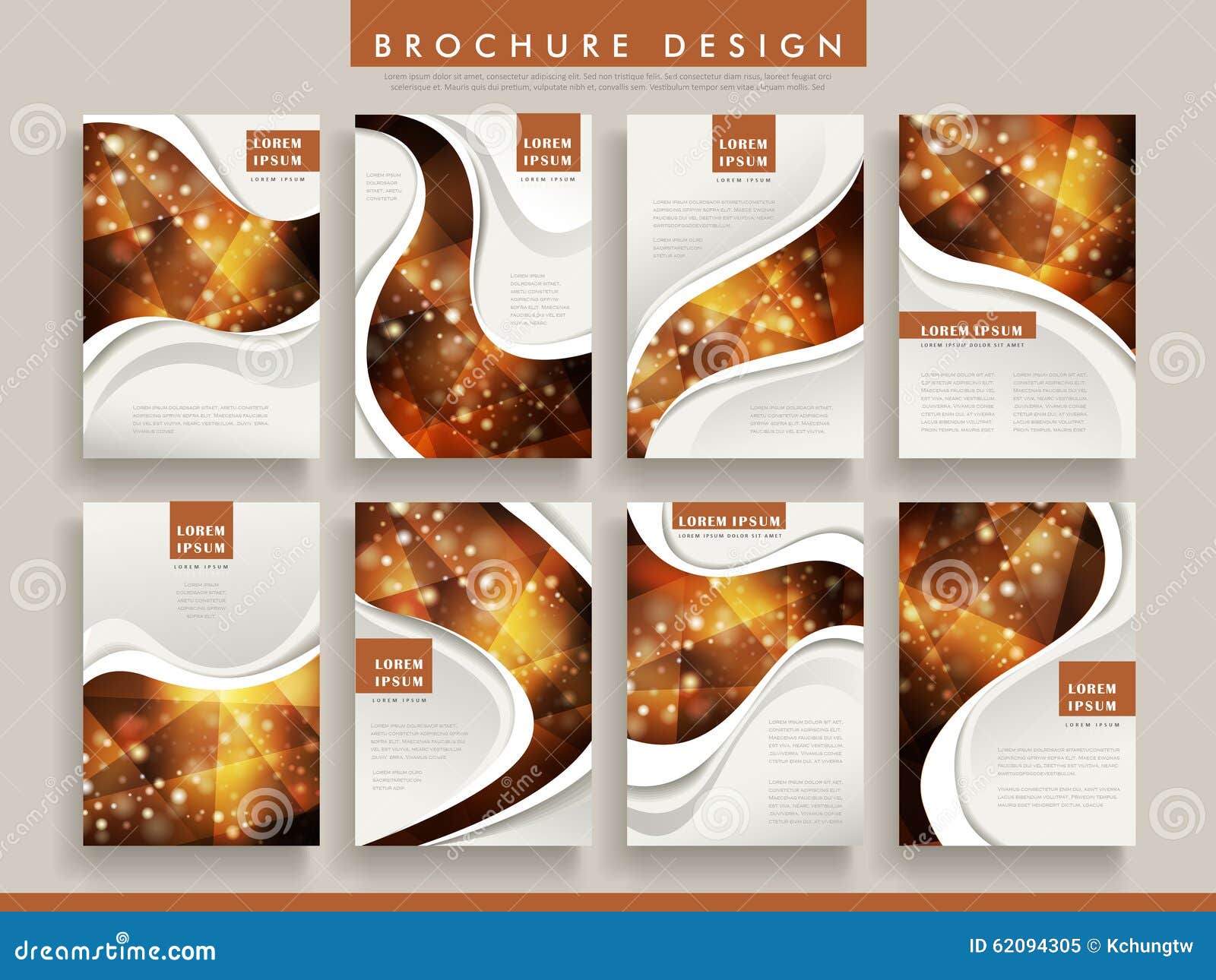 Gorgeous brochure template stock vector. Illustration of print - 62094305