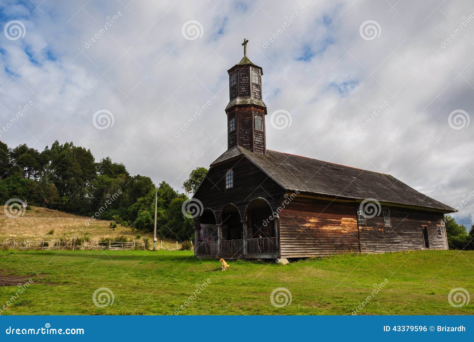 Gorgeous Colored and Wooden Churches, ChiloÃ© Island, Chile Stock Photo ...
