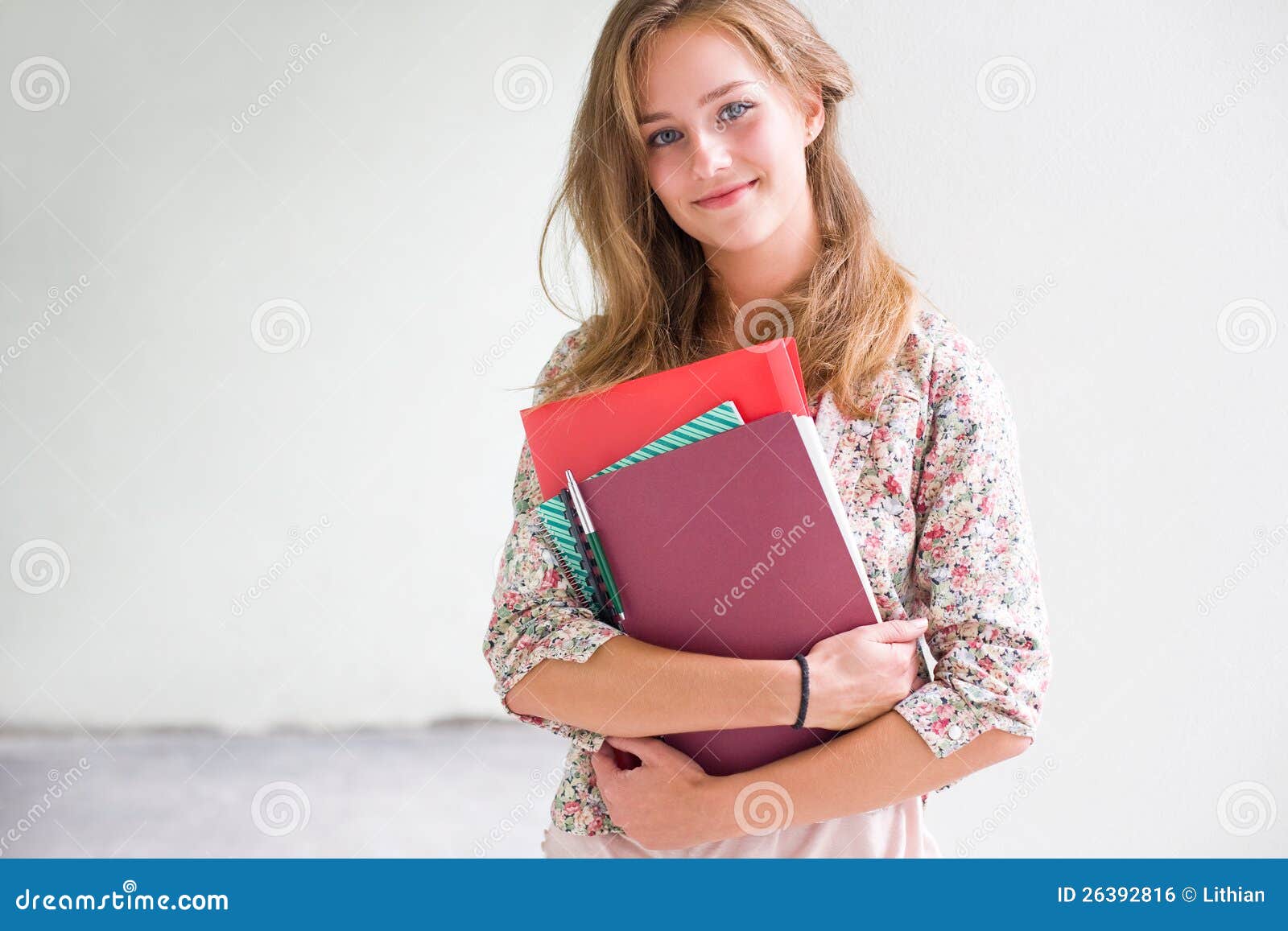 Gorgeous Confident Young Student Woman. Stock Photo - Image of college ...