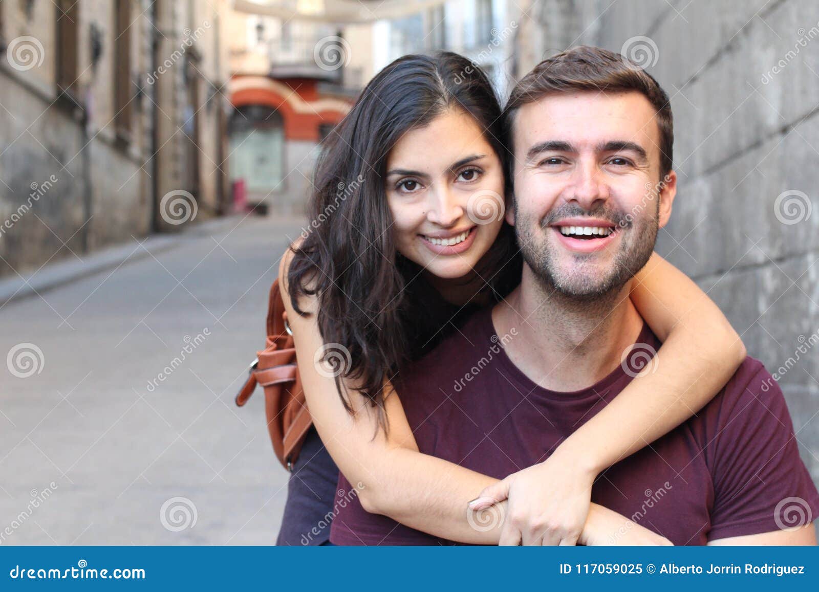 Gorgeous Couple Smiling Close Up Stock Image - Image of city, love ...