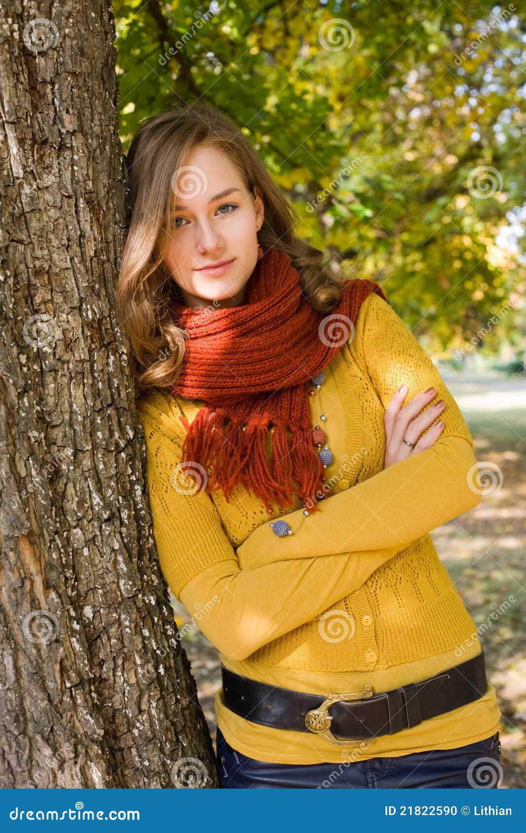 Gorgeous Fall Fashion Girl. Stock Photo - Image of fashion, nature ...