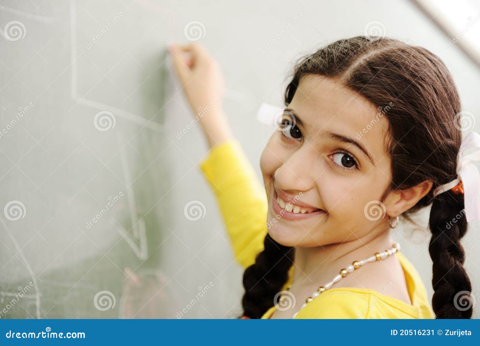 Gorgeous girl writing stock image. Image of happy, primary - 20516231