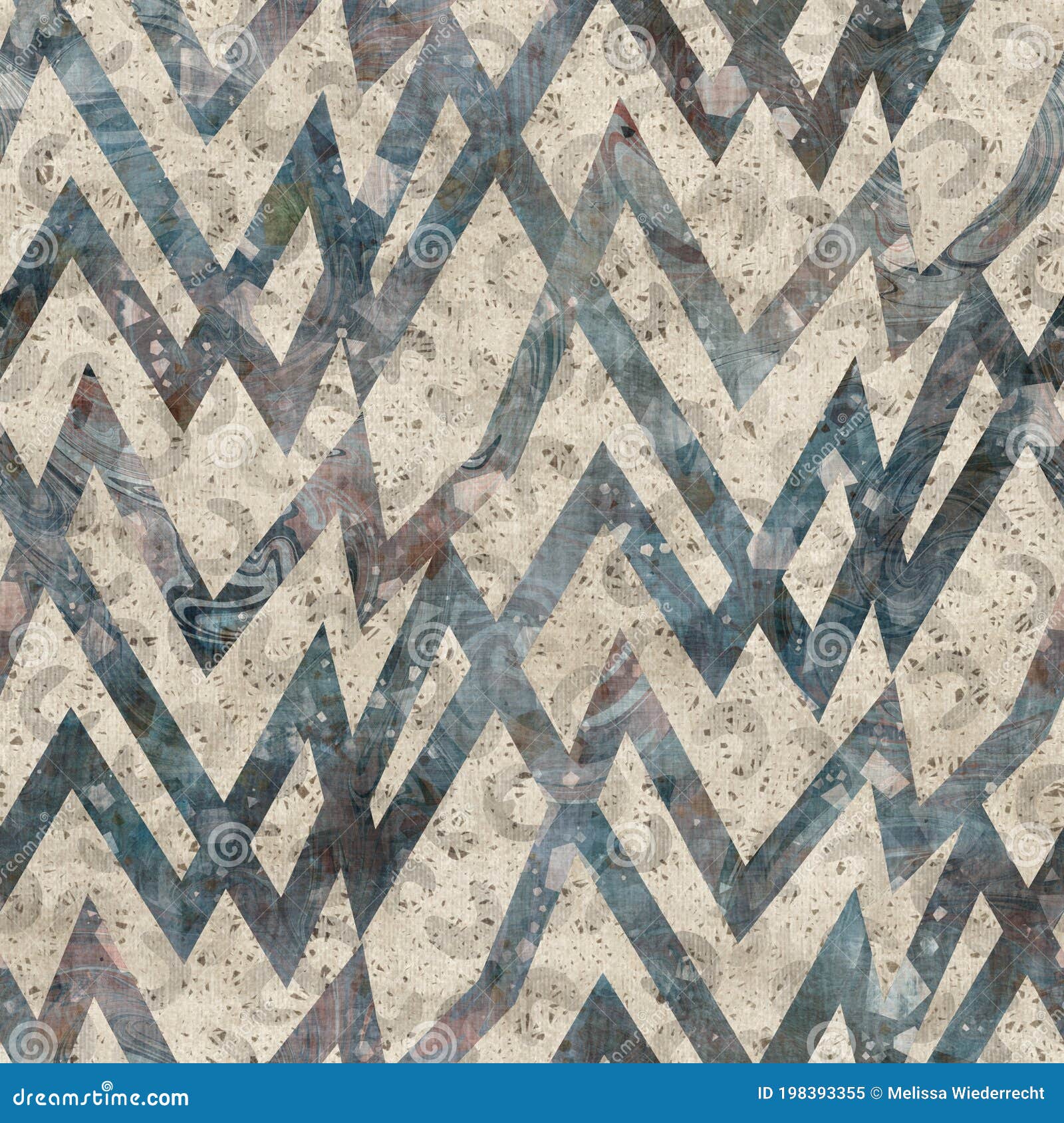 Gorgeous Grungy Chevron Texture Seamless Pattern Stock Illustration ...