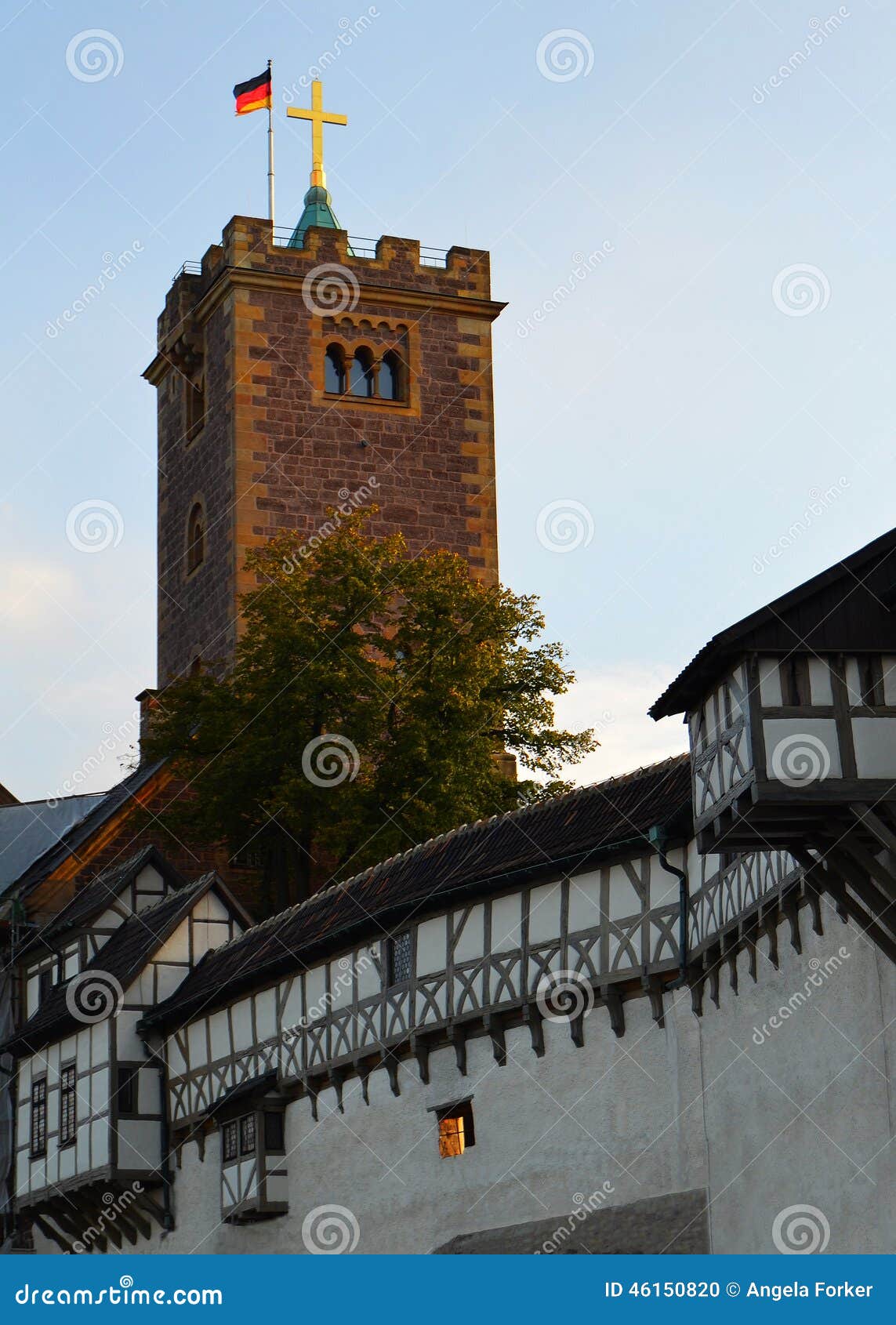 Gorgeous Half-Timbered Castle in Germany Stock Photo - Image of ...