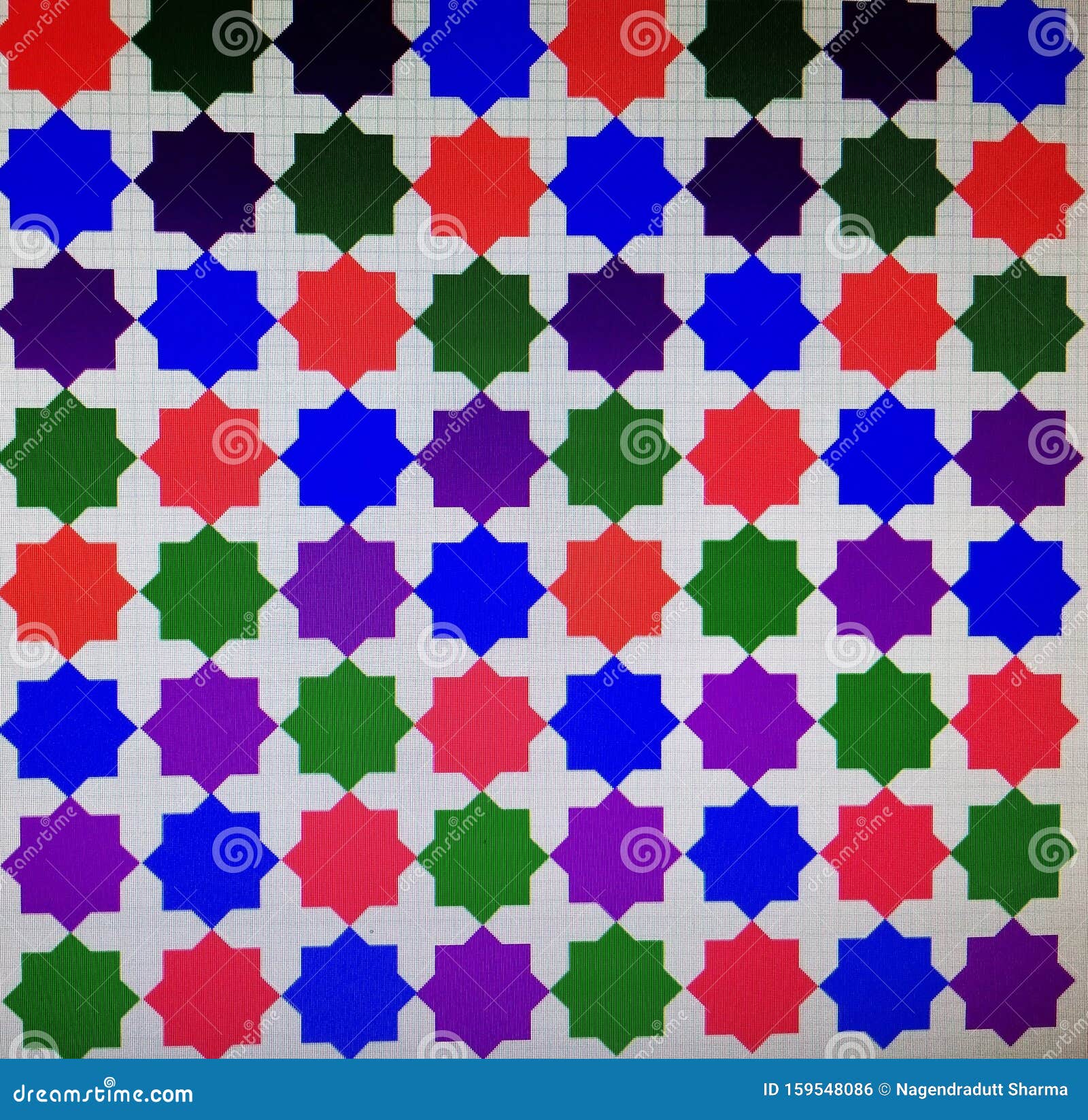 A Gorgeous Illustration of Graphical Pattern of Colorful Shapes of ...
